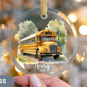 Personalized School Bus Driver Ornament, Bus Driver Gift, Gift for ...