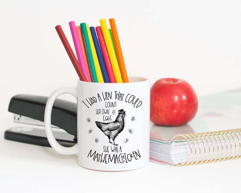 Mathemachicken Math Teacher Coffee Mug: School Gift - Etsy