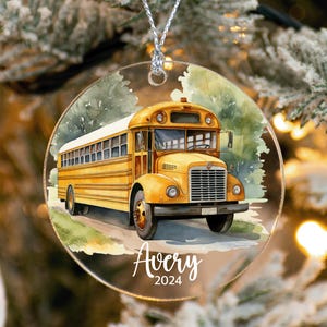 Personalized School Bus Driver Ornament, Bus Driver Gift, Gift for ...