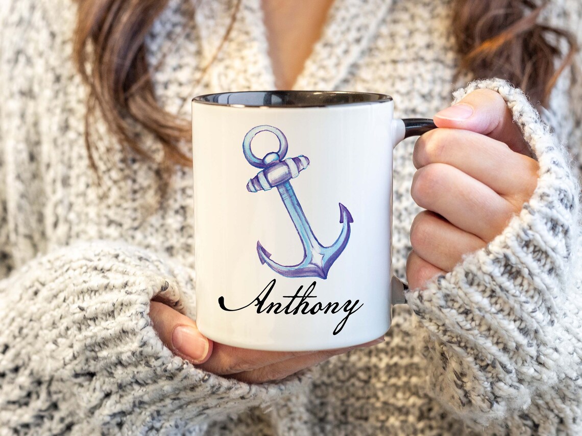 PERSONALIZED Anchor Mug Gift for Him Gifts for Him - Etsy