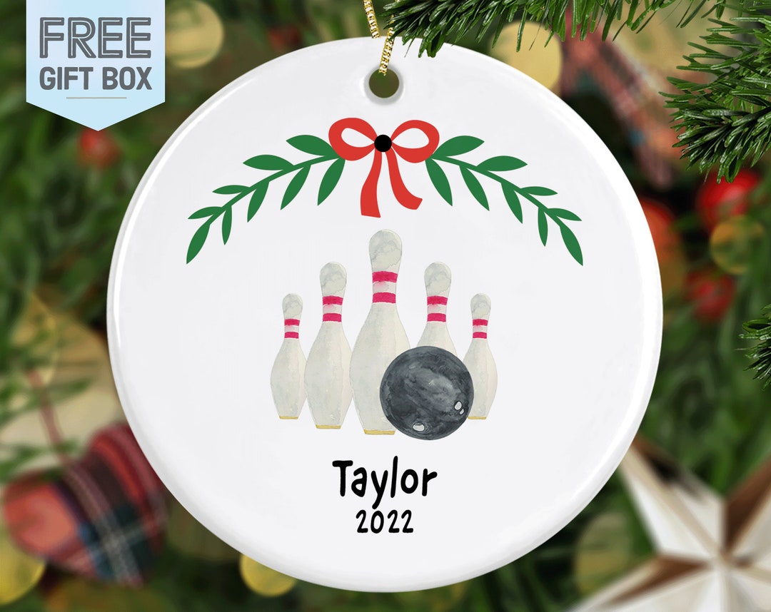 PERSONALIZED Bowler Ornament, Bowler Christmas Ornament, Bowling Gift ...
