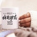 Worlds Okayest Boss Mug, Funny Mug for Boss, Gift for Boss, Boss Coffee ...