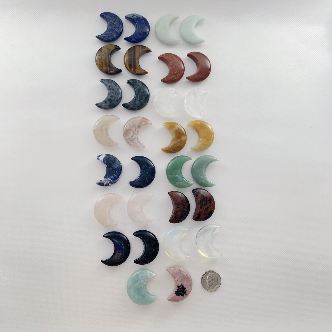 Crystal Crescent Moon Carved Crystal Moon Crystal Moon | Etsy