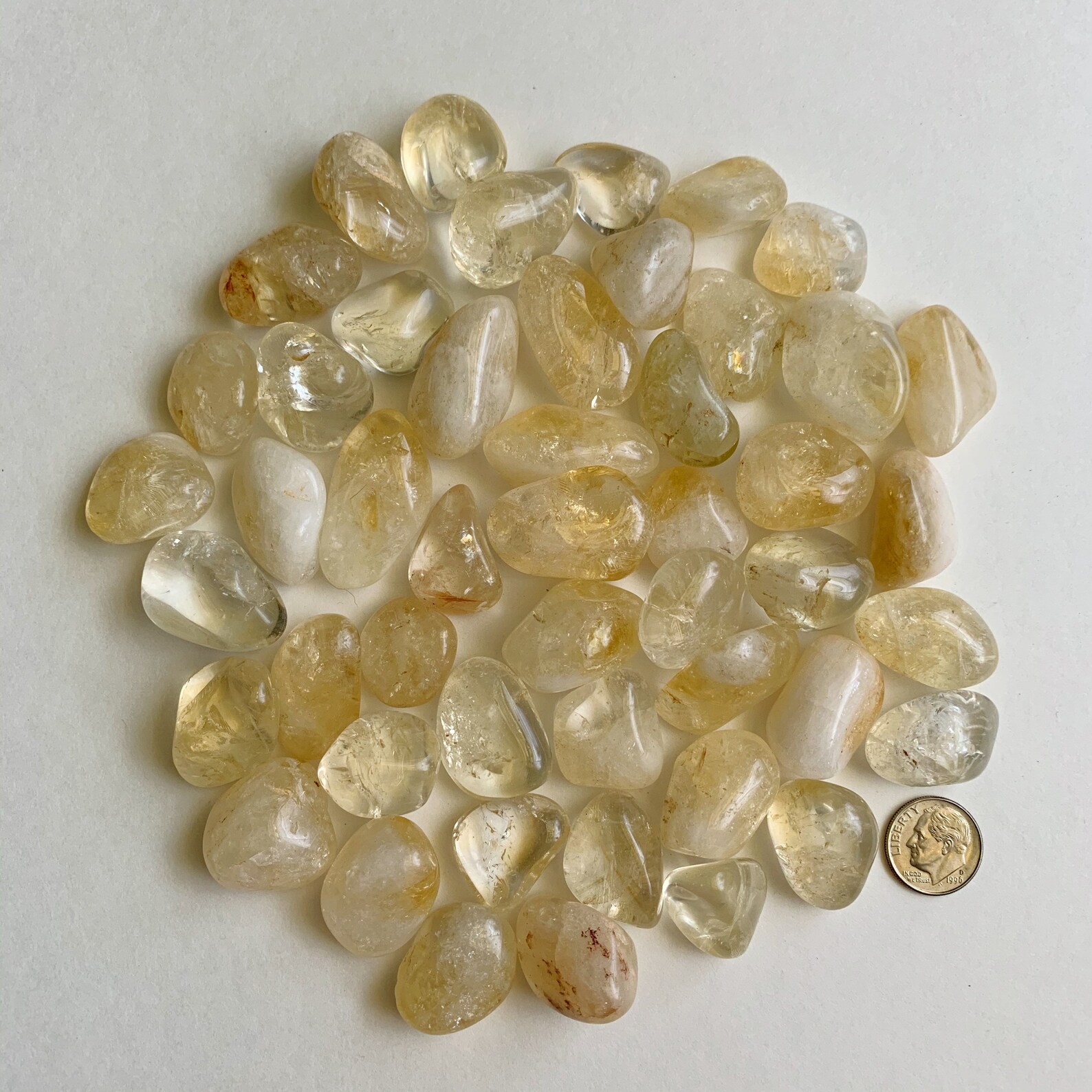 Tumbled Citrine Crystal Healing Crystal - Etsy