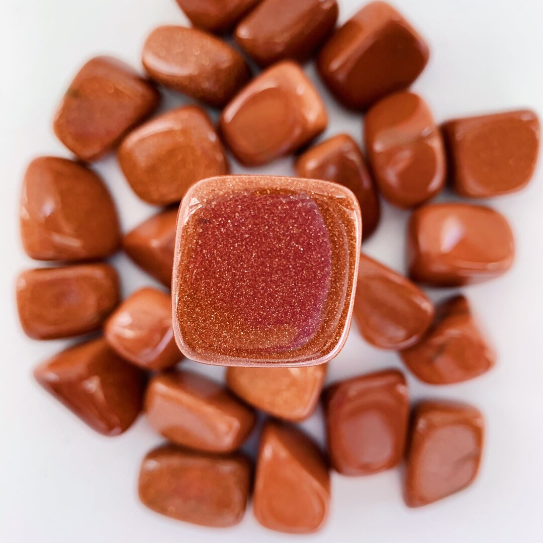 Tumbled Red Goldstone Crystal Healing Crystal - Etsy
