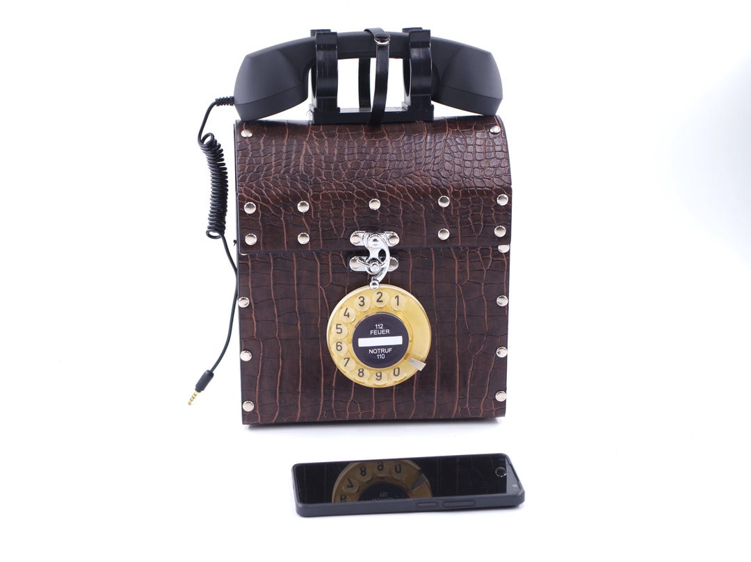 Telephone Bag Brown WITH FUNKTION!!! - Etsy