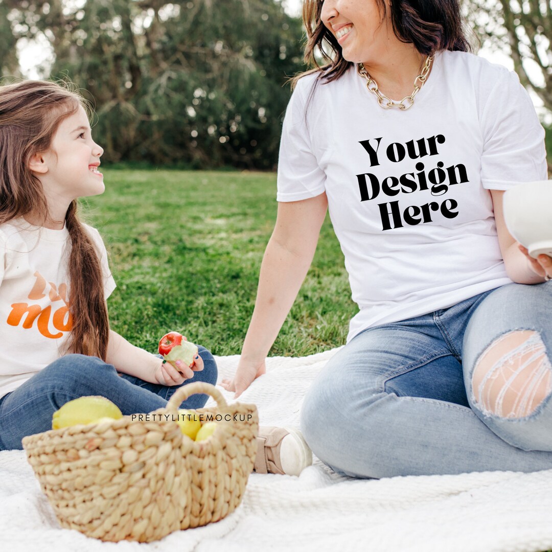 Gildan 6400 Mockup Gildan 6400 White Shirt Tshirt Mockup White Shirt ...