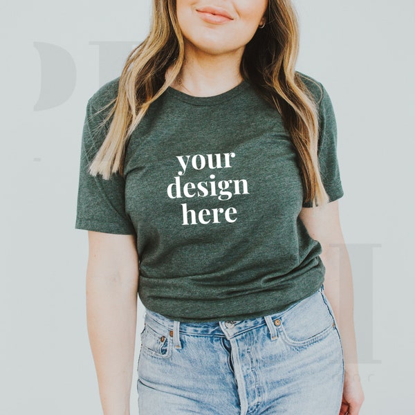 Heather Forest Green Shirt - Etsy