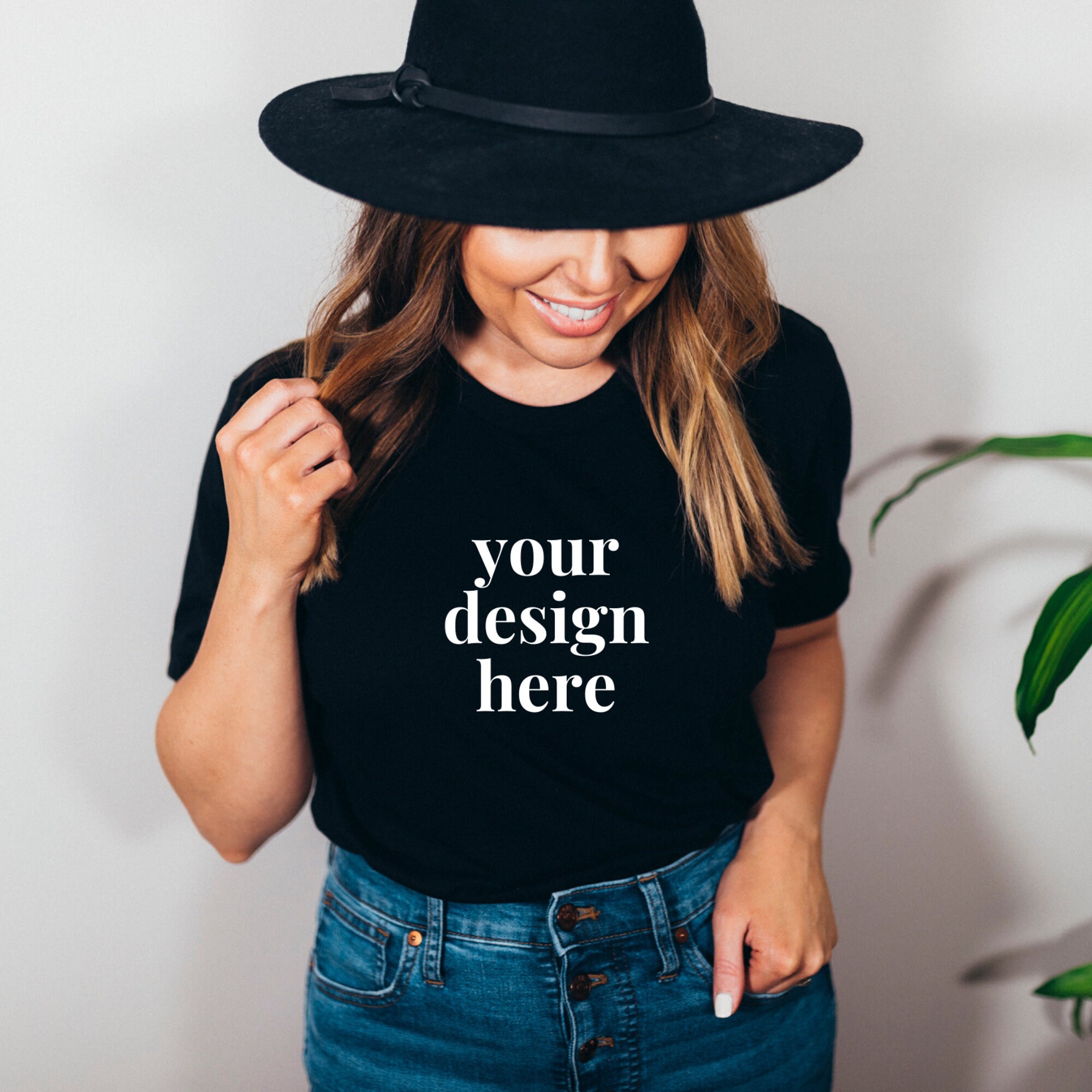 Bella Canvas Mockup Black Tshirt Mockup 3001 Printful | Etsy