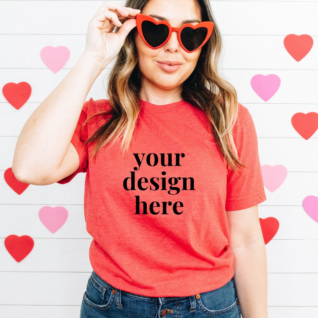 Bella Canvas 3001 Mockup, Valentines Day, Tshirt Mockup, Bella Canvas ...