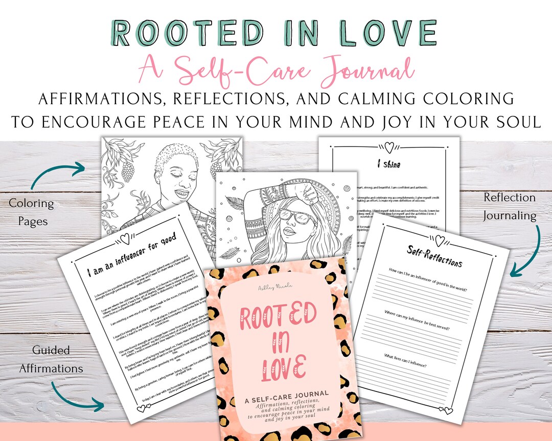 Printable Affirmation Journal Positive Affirmations Self - Etsy