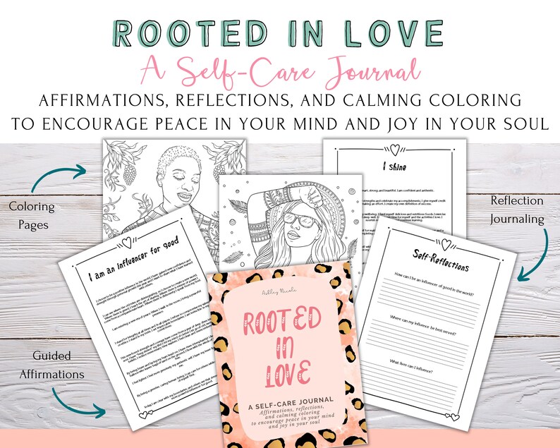 Printable Affirmation Journal Positive Affirmations Self - Etsy