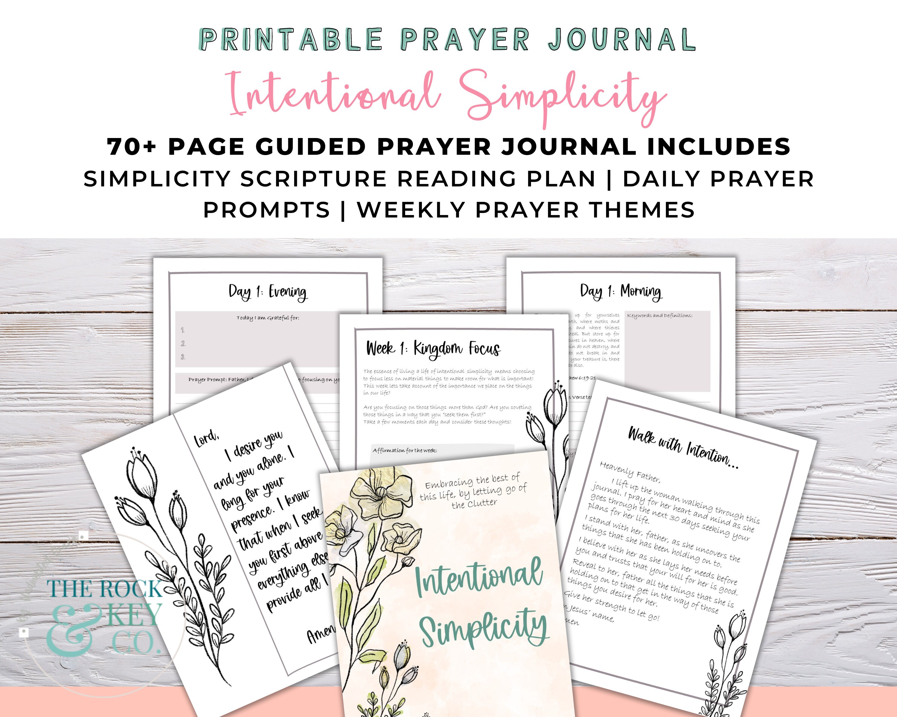 Prayer Journal Bible Study Journal Printable Scripture Journal - Etsy