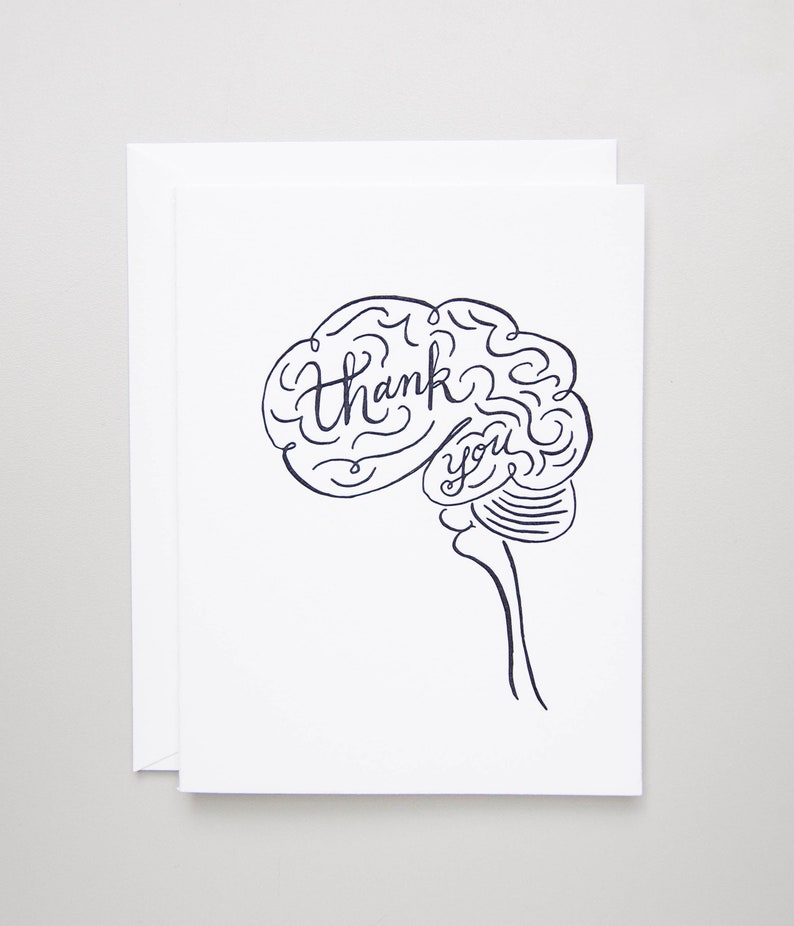 Brain Organ Thank-you Card - Etsy
