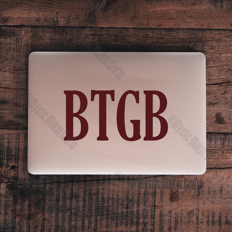 BTGB Decal Permanent Vinyl Decal Big Tiddy Goth Bi Decal - Etsy.de