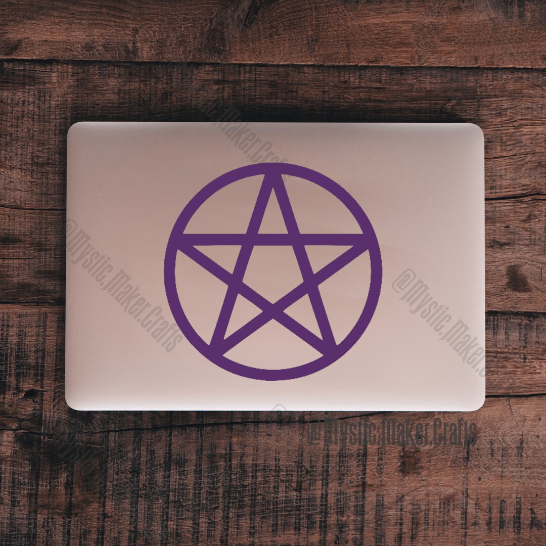 Pentacle Pentagram Decal - Witch Car Permanent Vinyl Decal - Etsy