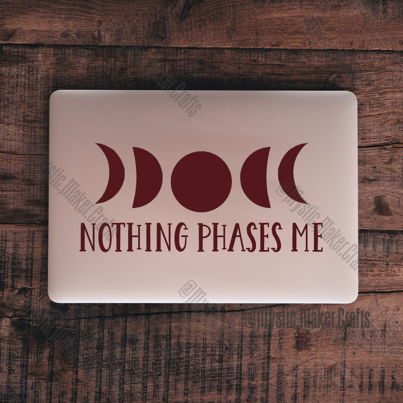 Nothing Phases Me Decal - Permanent Vinyl Sticker for a Resilient ...
