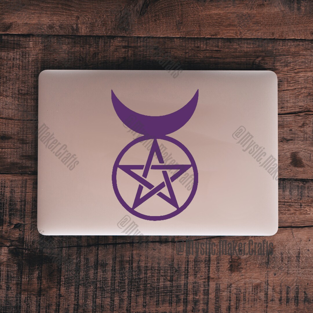 Horned God Pentacle Decal- Horned God Permanent Vinyl Decal- Pentagram ...