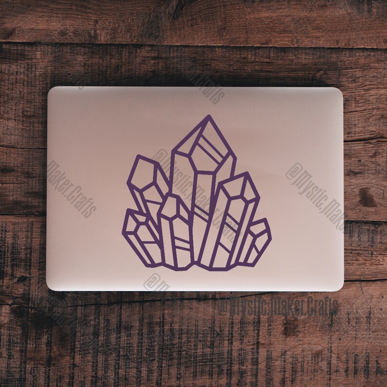 Witchy Crystal Decal Permanent Vinyl Decal Crystal Decal - Etsy