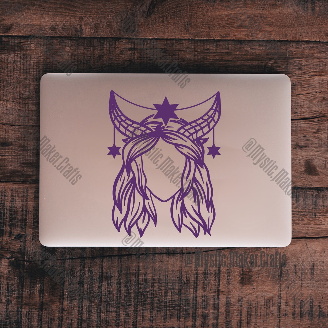 Celestial Goddess Decal- Viking Woman Vinyl Sticker- Permanent Vinyl ...