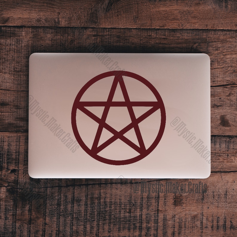 Pentacle Pentagram Decal Witch Car Decal Permanent Vinyl - Etsy