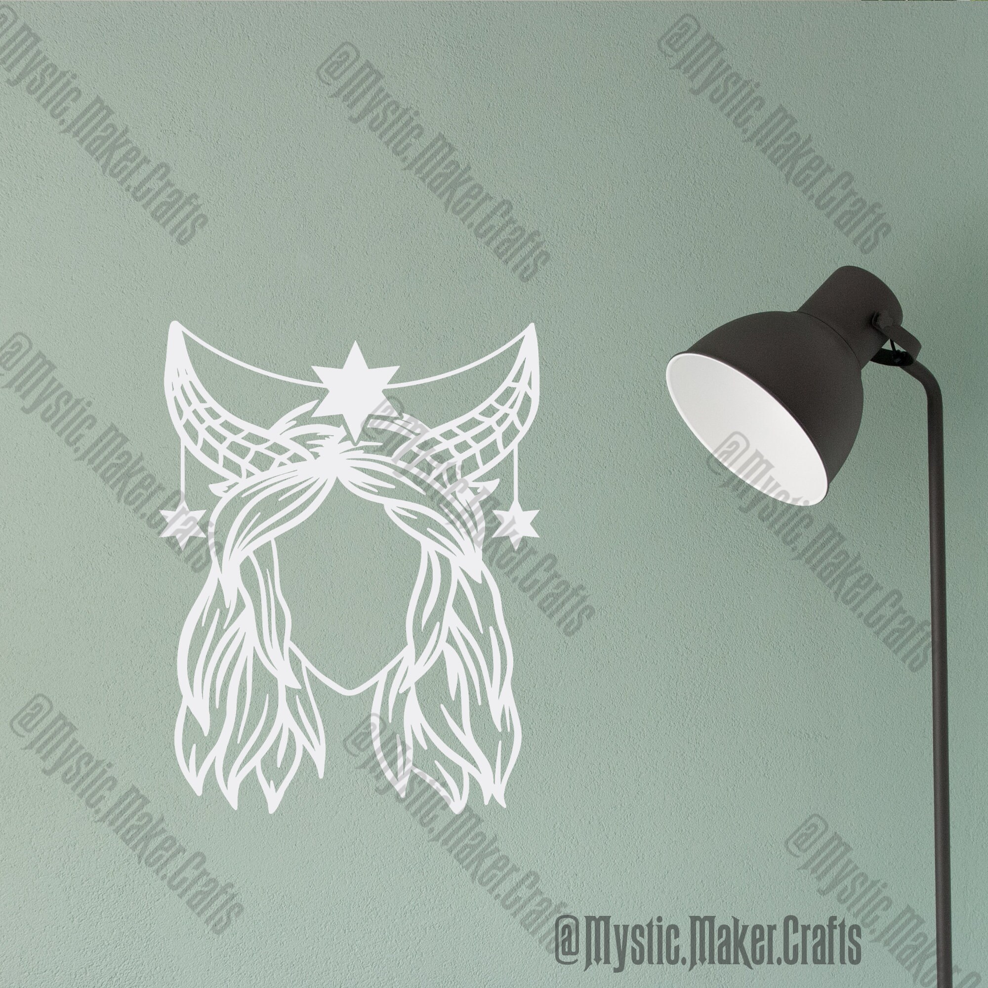 Celestial Goddess Decal Permanent Vinyl Decal Viking Woman Vinyl ...