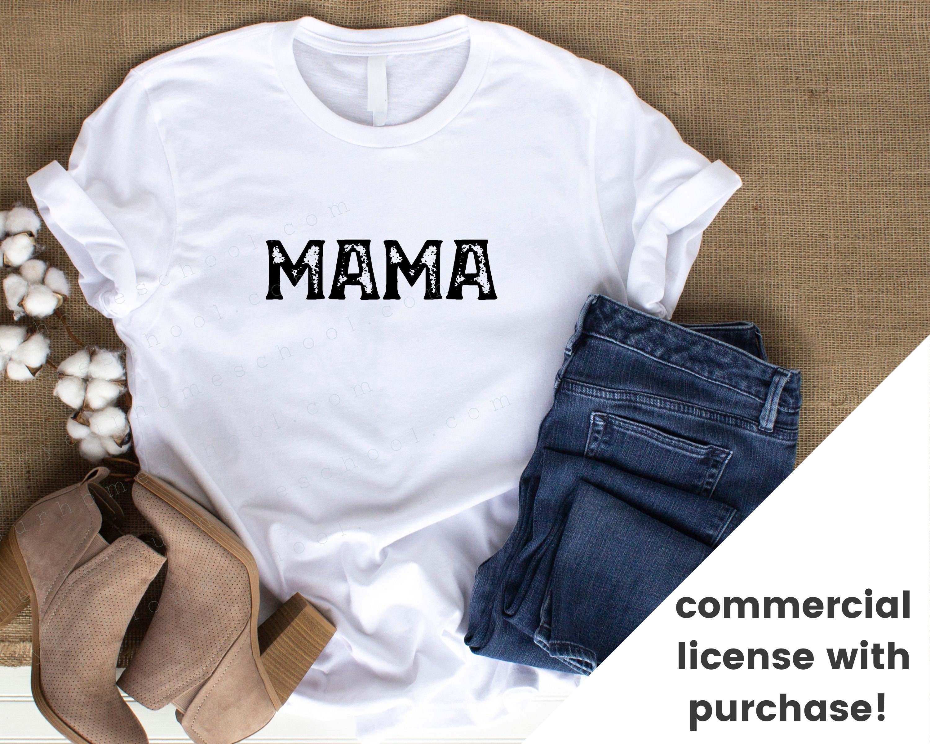 Mama SVG Mama Life SVG Mama Shirts SVG Mama Schriftart | Etsy