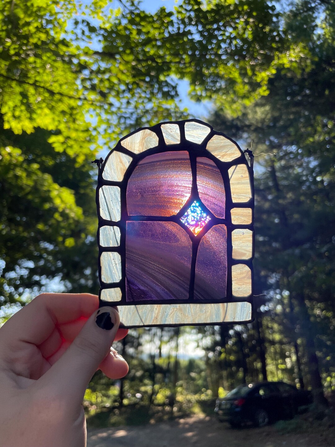Stained Glass Portal- Portal Art- Galaxy Art- a Lazy Suncatcher ...