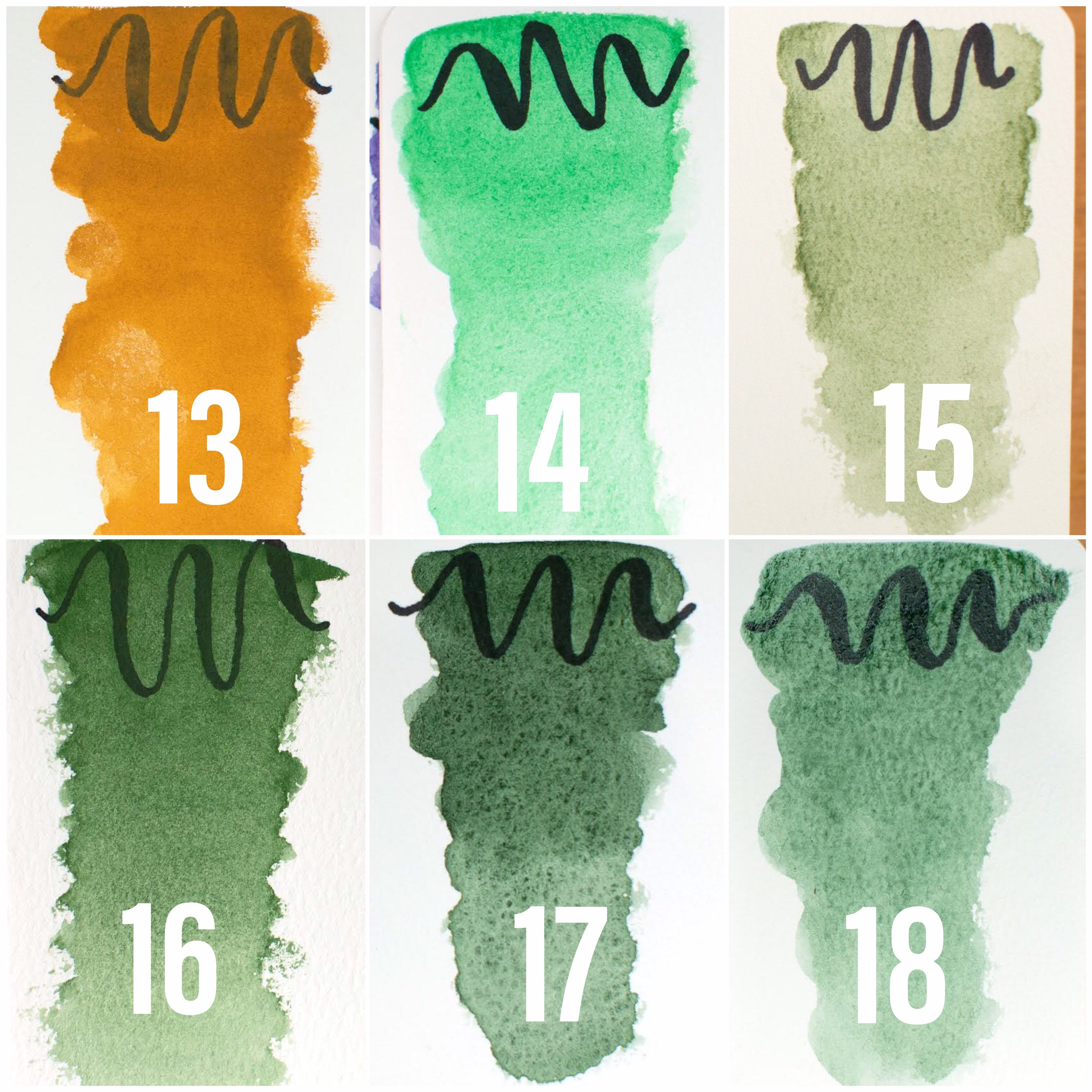 MAKE YOUR OWN Custom Ten Color Watercolor Mini Sample | Etsy