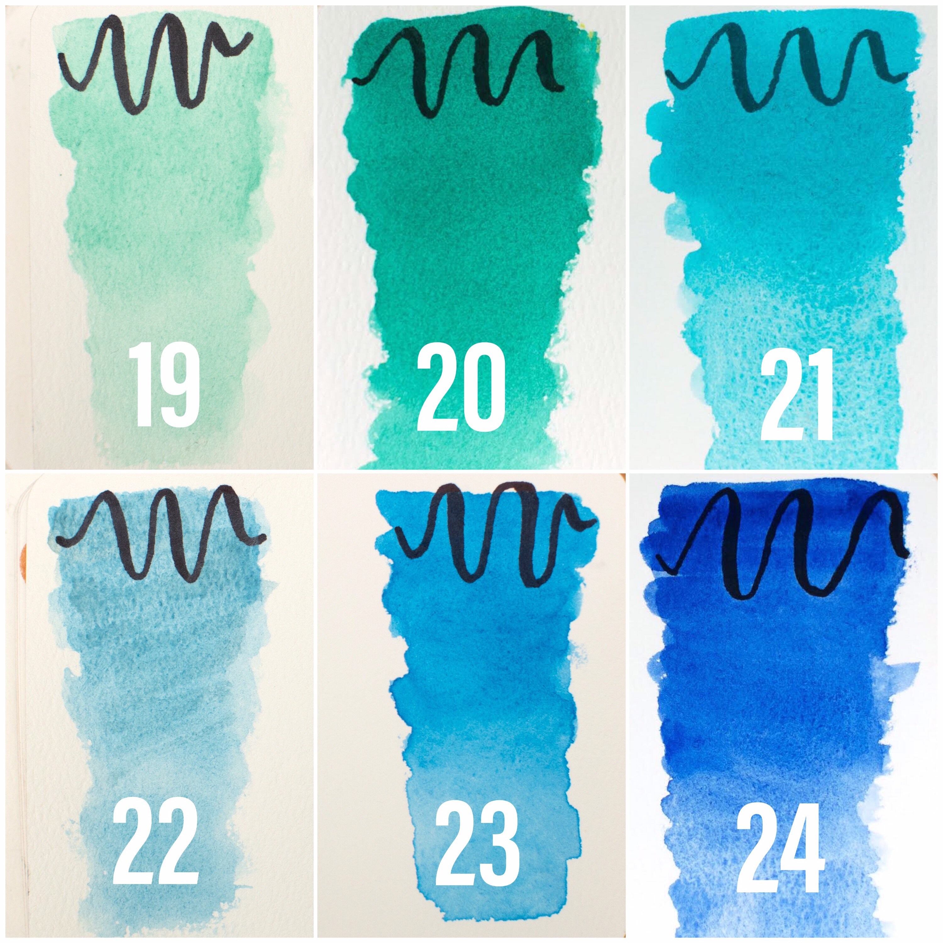 MAKE YOUR OWN Custom Ten Color Watercolor Mini Sample | Etsy