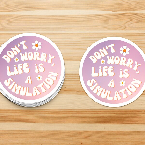 Simulation Stickers - Etsy