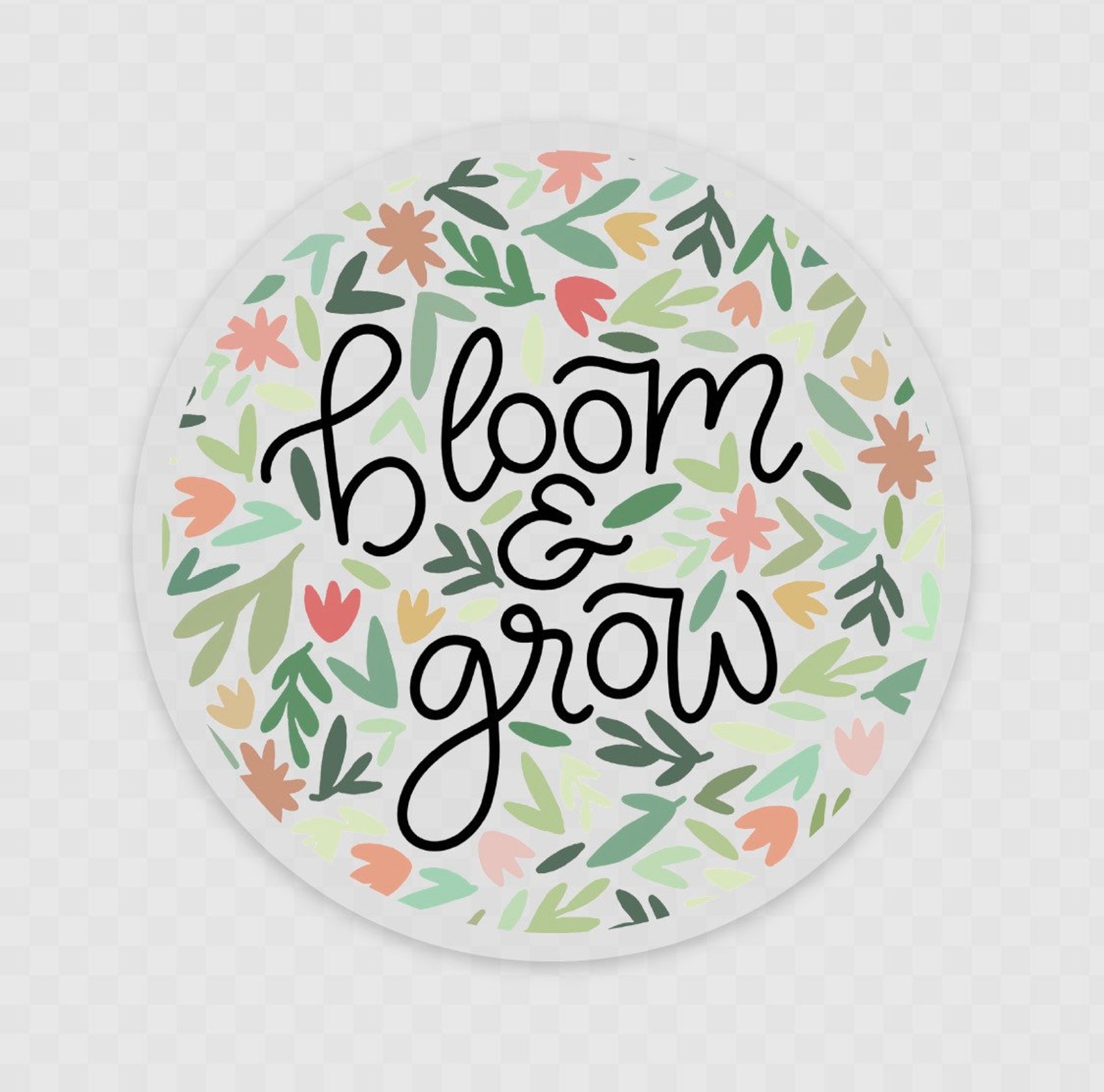 Bloom and Grow Sticker / Sticker - Etsy