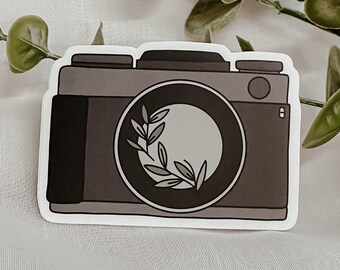Cute Camera Sticker Silly Cartoon Photographer Photo Cup Cooler Flask ...