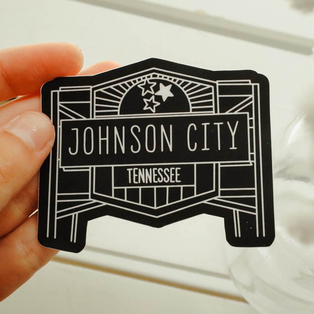 Johnson City Sign Sticker - Etsy