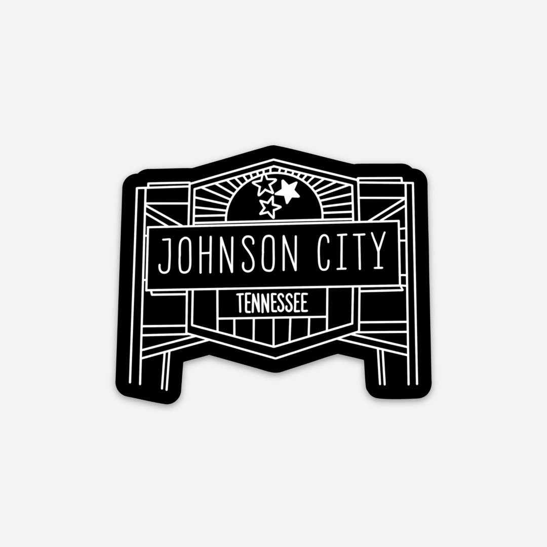 Johnson City Sign Sticker - Etsy