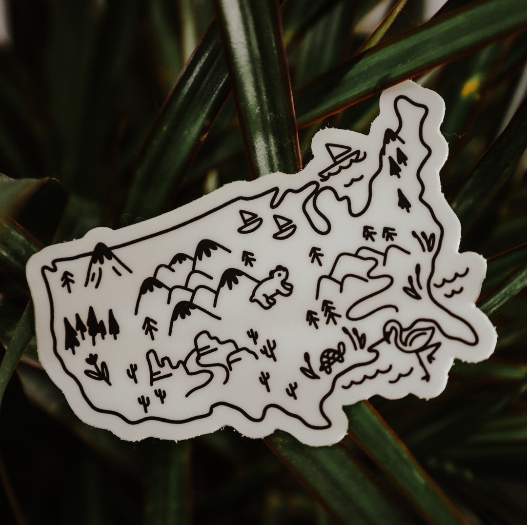 United States Sticker / Sticker - Etsy