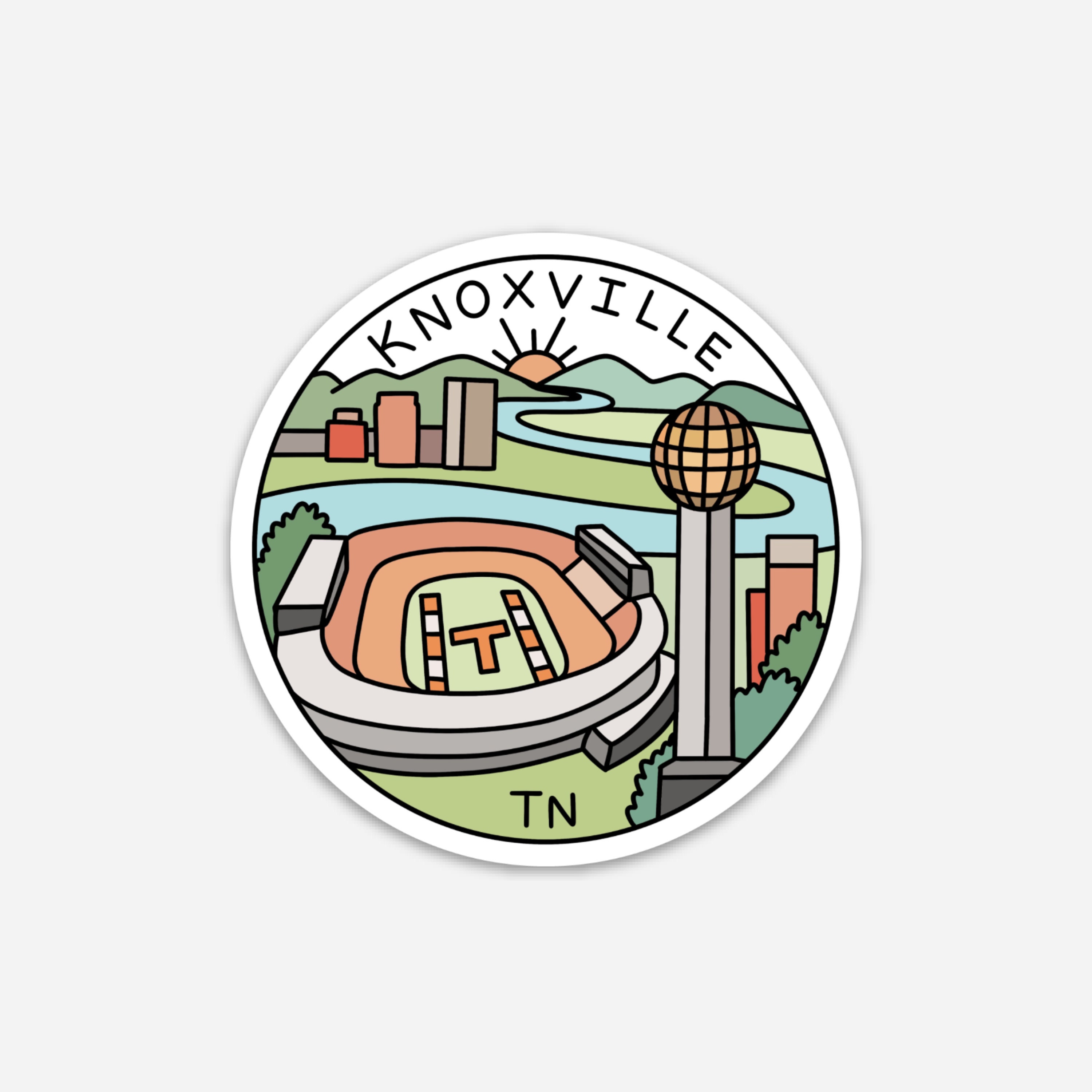 Knoxville TN Sticker - Etsy