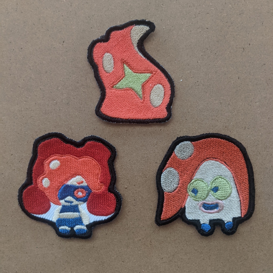 Splatoon Octarian Mem Cake Iron-on Patches - Etsy