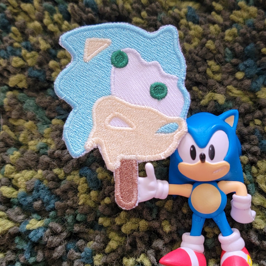 Sonic the Hedgehog Popsicle Patch - Etsy UK