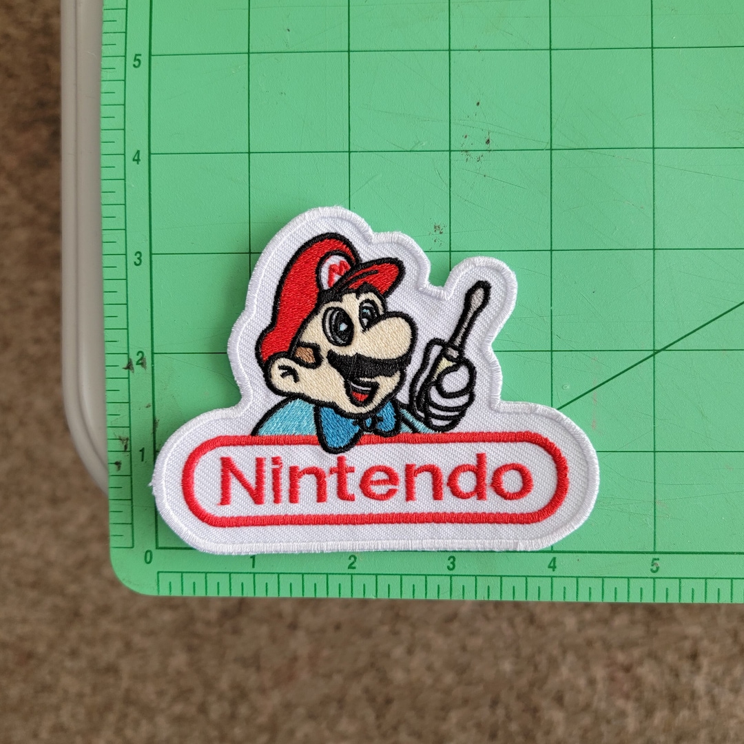 Retro Nintendo Repair Mario Patch - Etsy
