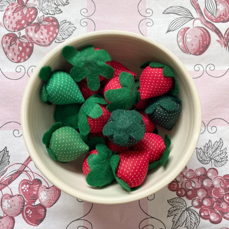 Strawberry Fabric - Etsy