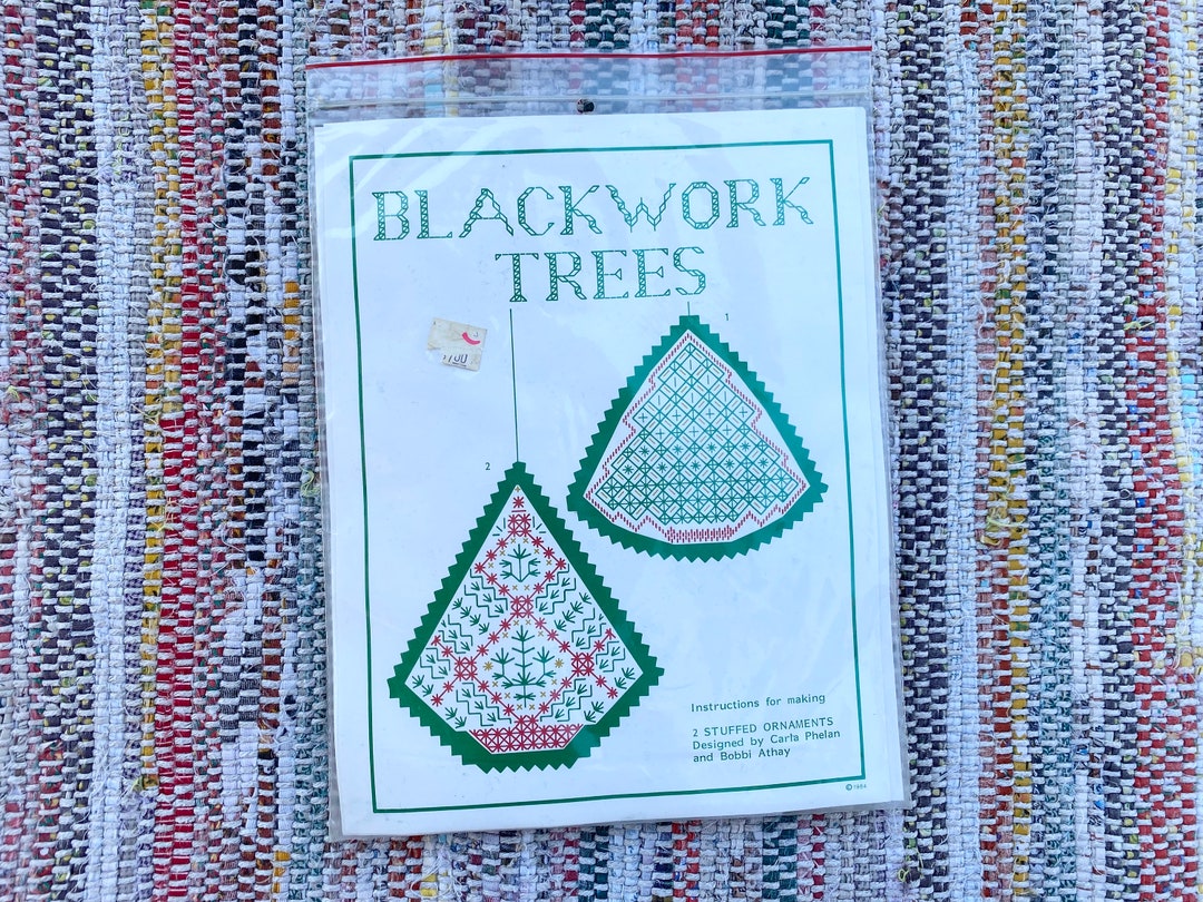 1984 Christmas Tree Cross Stitch Felt Ornament Kit Christmas - Etsy