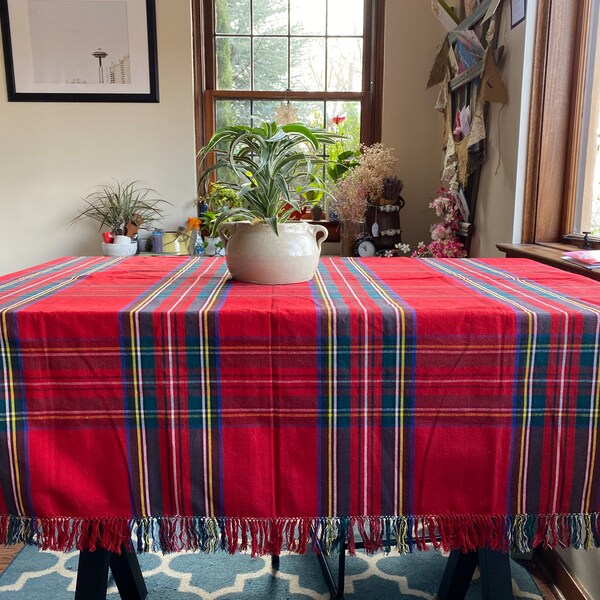 Plaid Tablecloth - Etsy