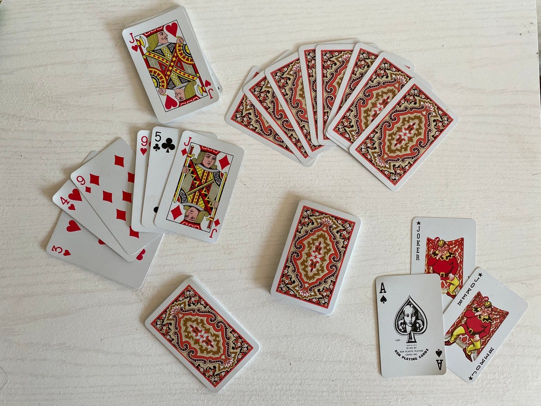 Vintage Retro Arabesque Flower KEM Playing Cards, KEM Playing Cards ...