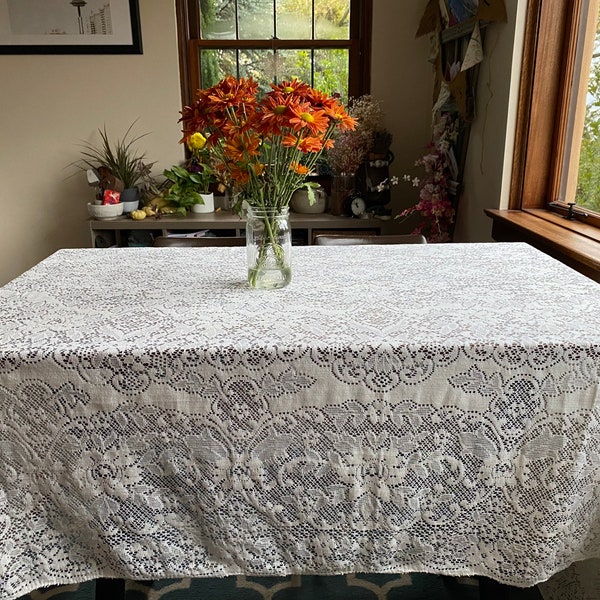 Lace Tablecloth - Etsy