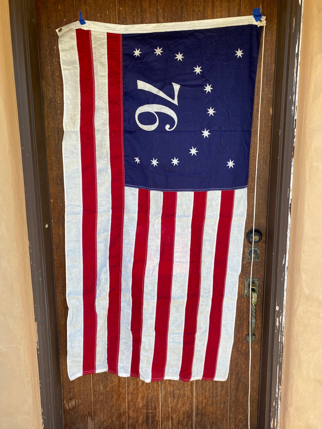 Vintage Bicentennial Spirit of 76 Flag, Vintage American Flag, Cotton ...