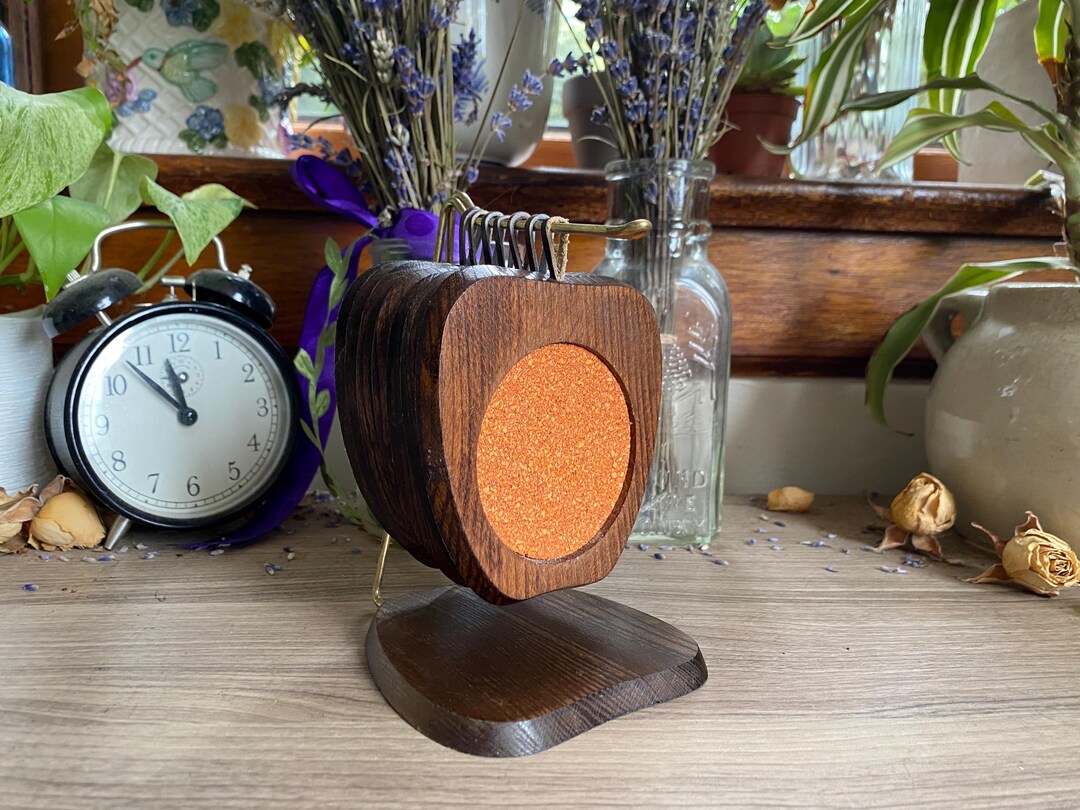 7 Retro Mid Century Apple Coasters, Retro Coasters, Apple Coasters ...