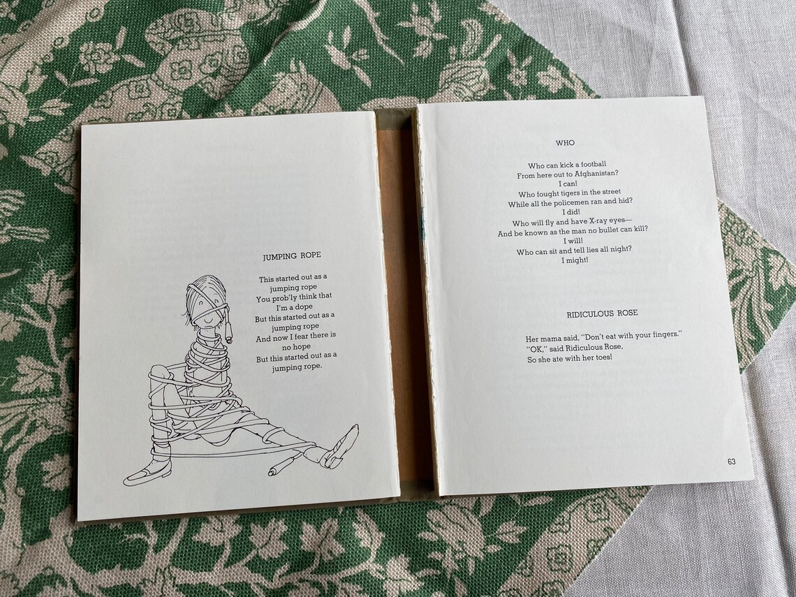 Vintage Shel Silverstein Book Bundle Where the Sidewalk Ends - Etsy