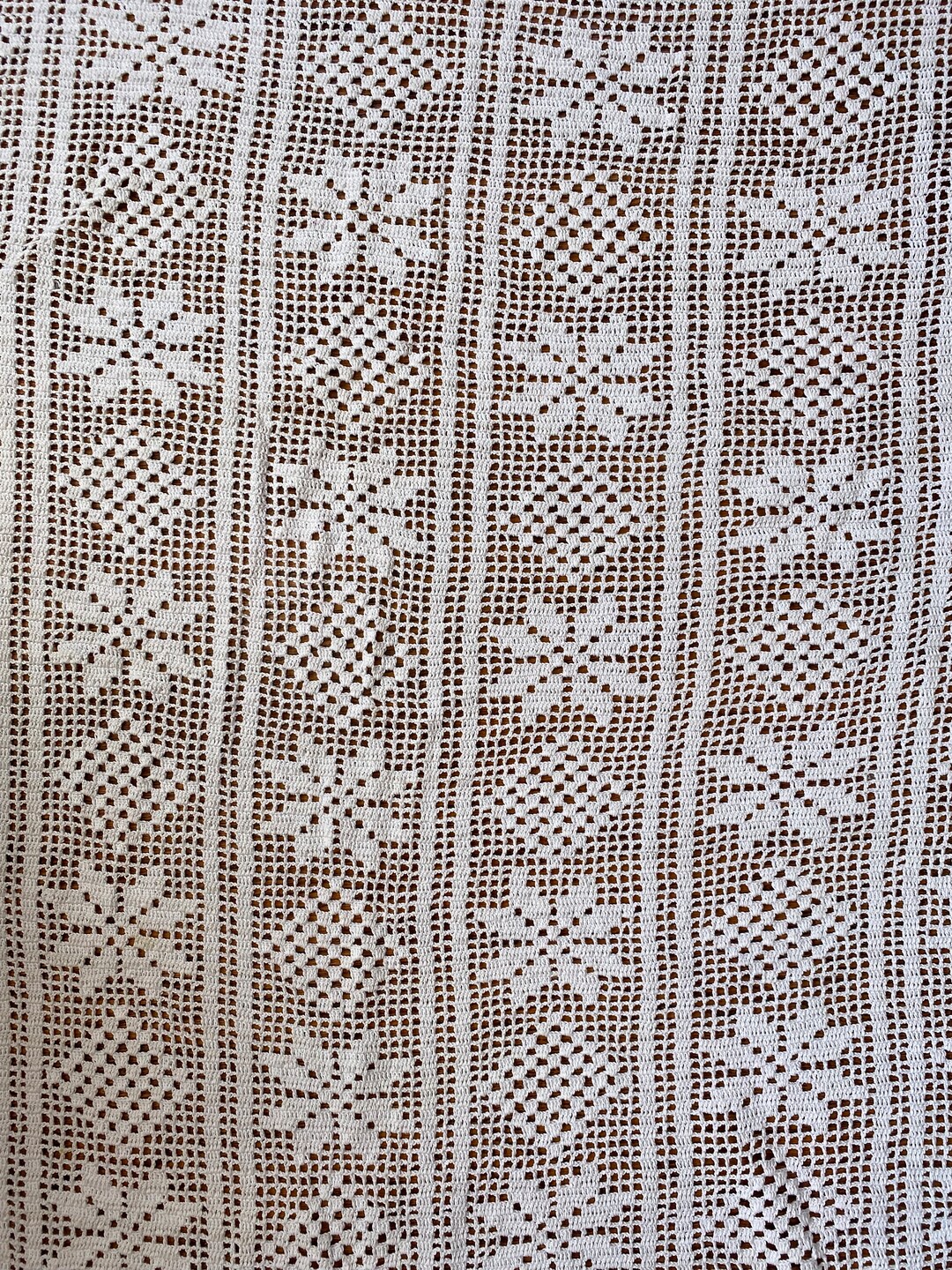 Vintage 8 Point Star Selburose Crochet Bedspread, Crochet Lace ...