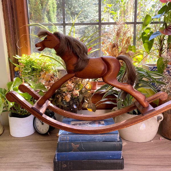Wooden Rocking Horse - Etsy